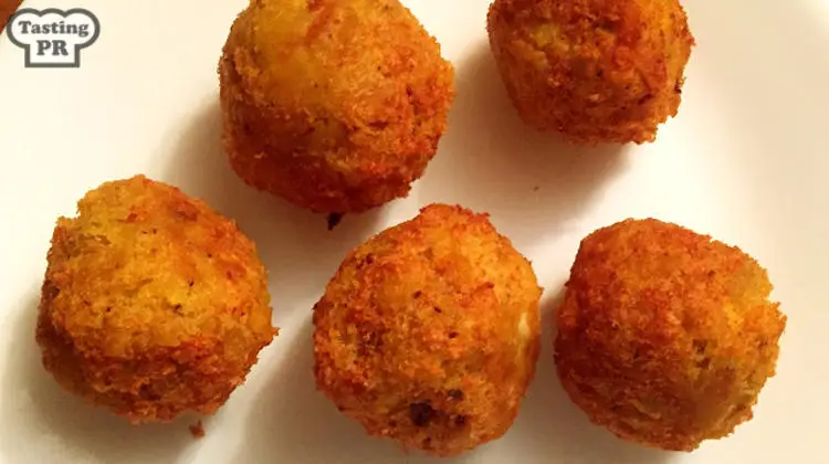 Twice Fried Stuffed Mofongo Balls - Tasting Puerto Rico